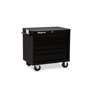 Roll Cab, Classic 60, 7 Drawers, Flat Black w/Black Trim